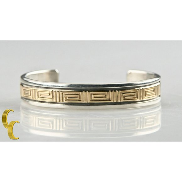 Ray Bennett | Jewelry | Ray Bennett 4k Yellow Gold Sterling Silver Cuff ...